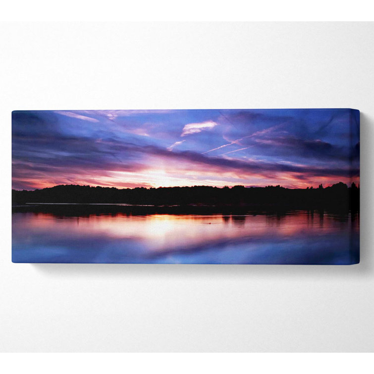 Latitude Run Perfect Lake Reflection - Wrapped Canvas Art Prints | Wayfair.co.uk